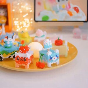 8 Cute Pixel Box Cat Set 3D Perler Bead Patterns Digital Instant ...