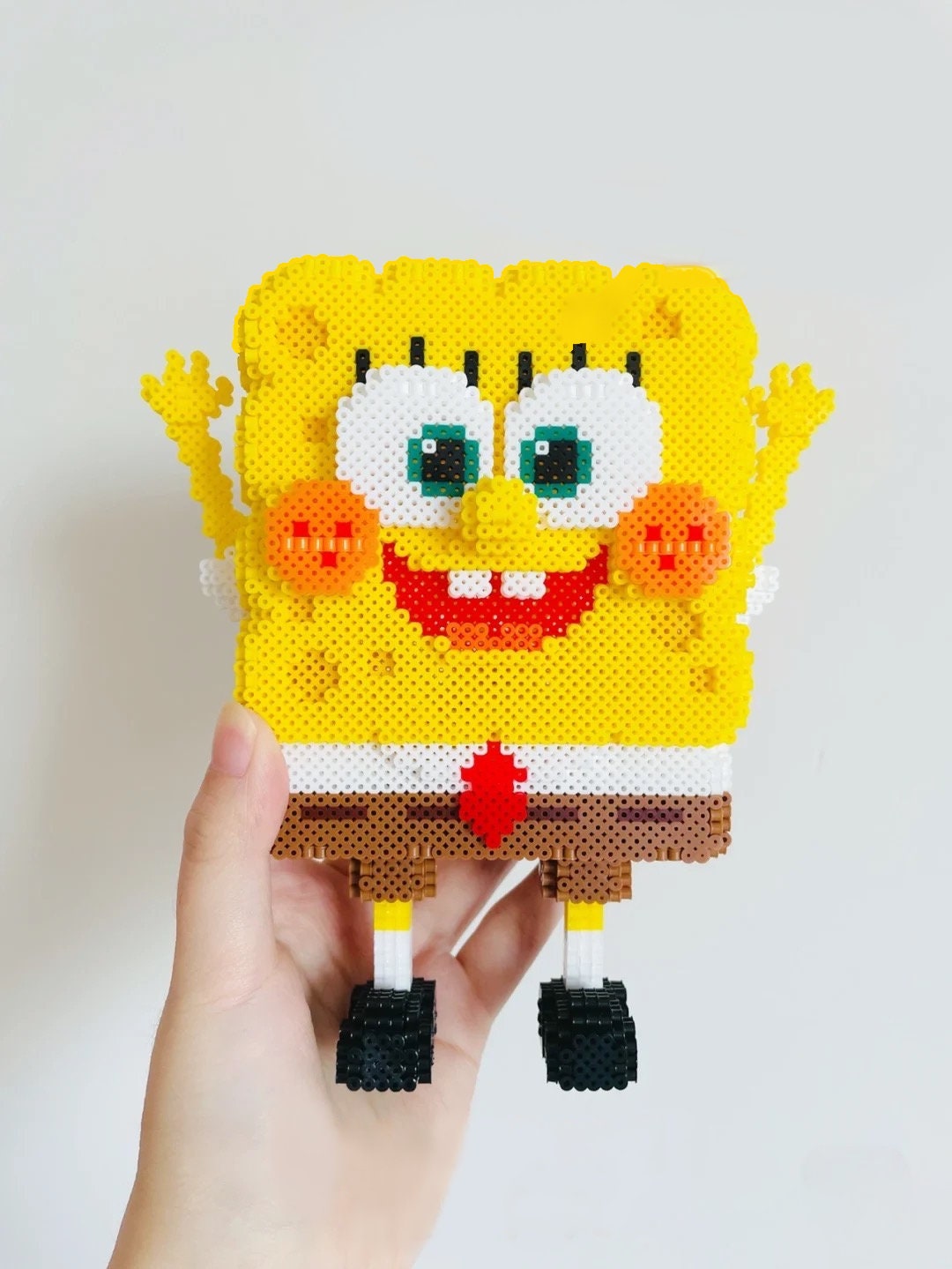 Giant Spongebob 3D Perler Bead Digital Pattern Instant - Etsy