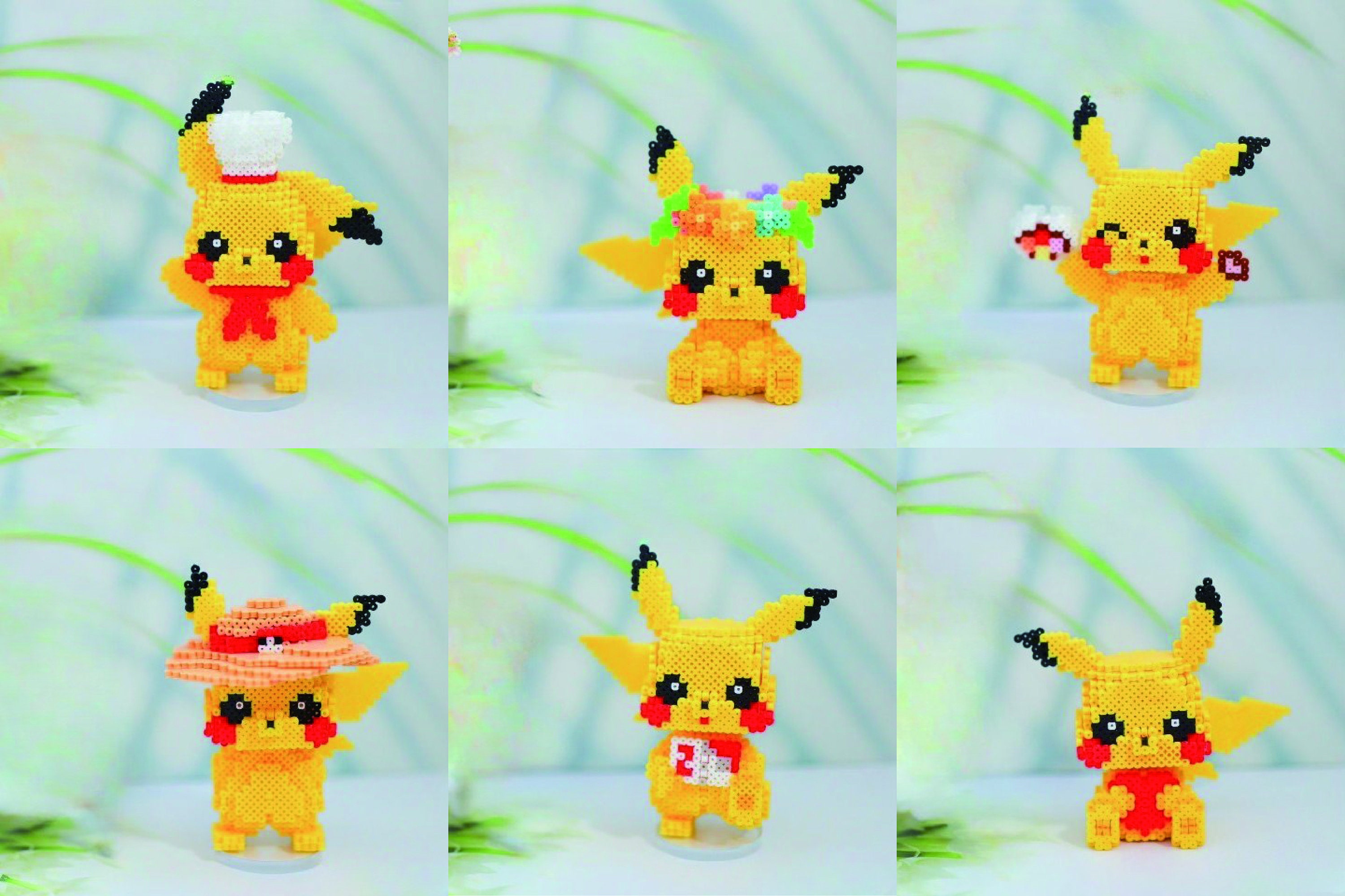 Pikachu 3D Perler Bead Pattern Digital Download - Etsy