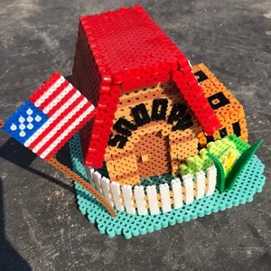 Snoopy and House Perpetual Calendar 3D Perler Bead Pattern Set of 6 ...