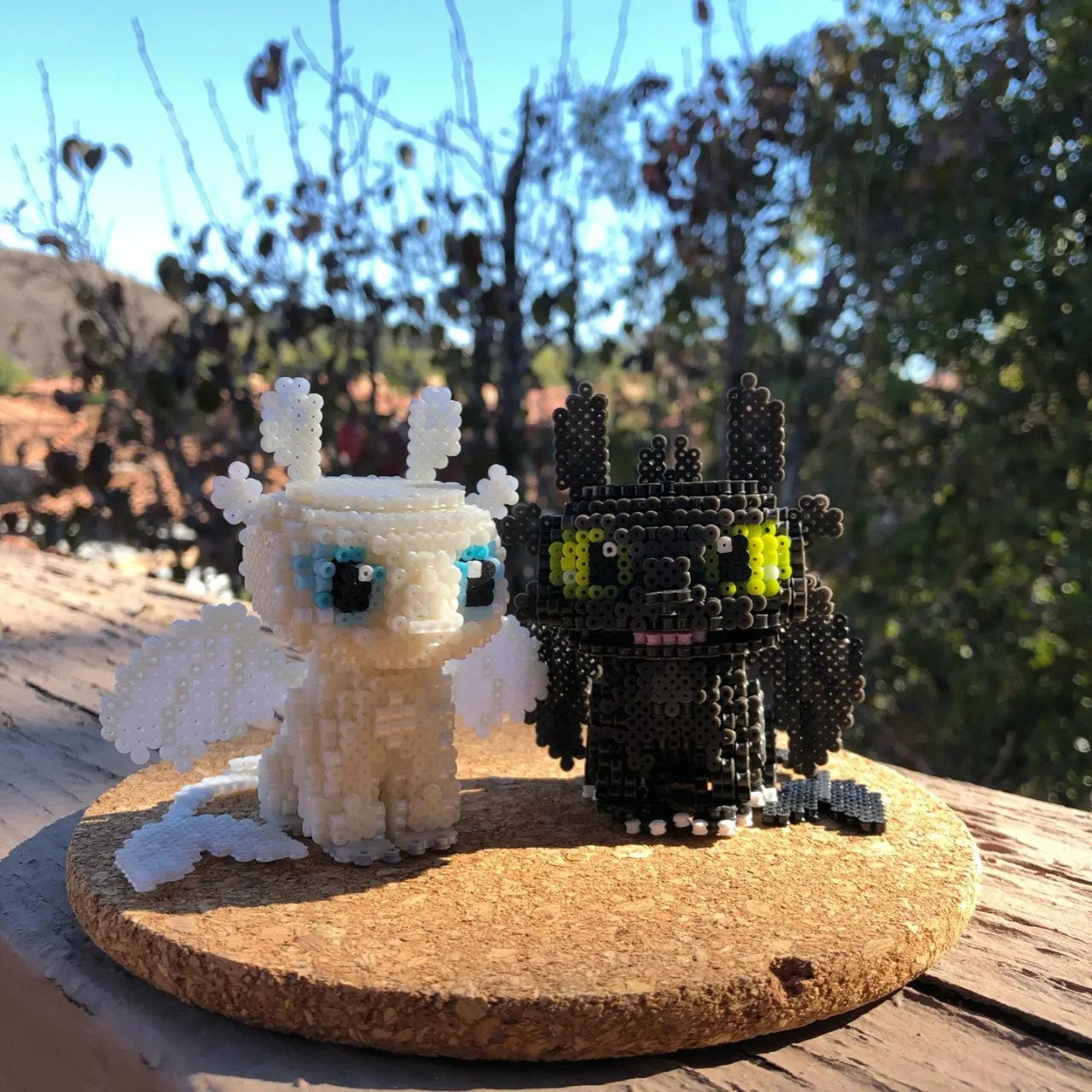How to Train Your Dragon Set of Two Dragon 3D Perler Bead Pattern ...