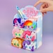 My Little Pony Themed Mini Desktop Organizer Drawer 3D Perler Bead ...