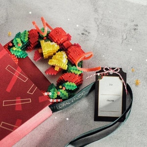 Christmas Wreath 3D Perler Bead Patterns Digital Instant - Etsy
