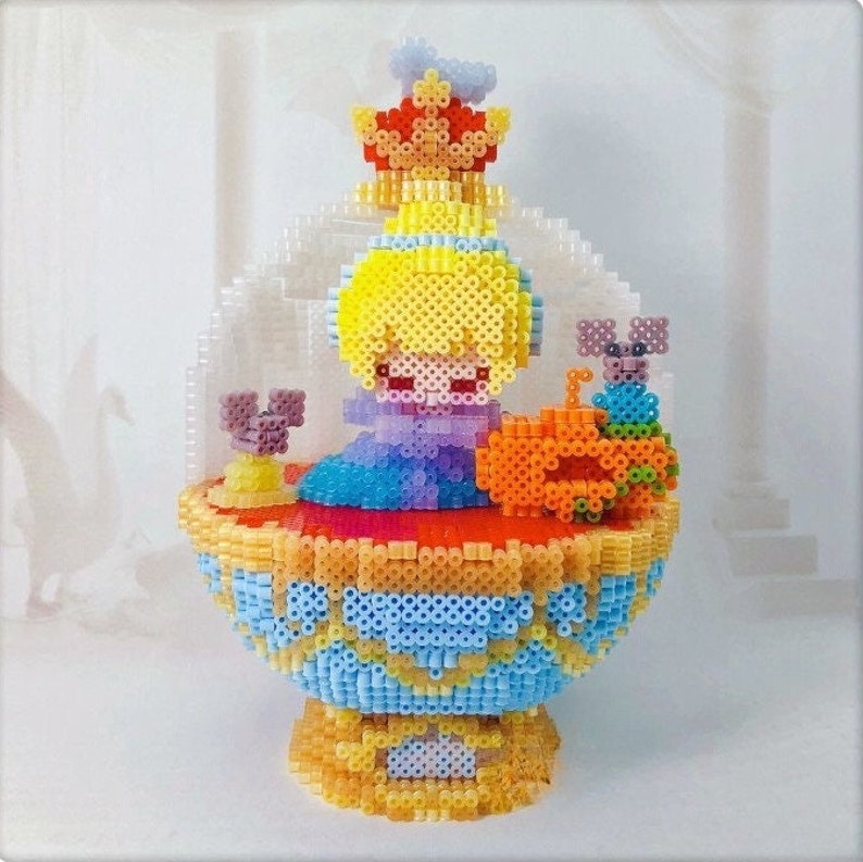 Princess Crystal Ball 3D Perler Bead Digital Pattern English PDF - Etsy