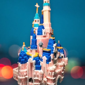 Dream Castle Building 3D Perler Bead Pattern Digital Instant Download ...