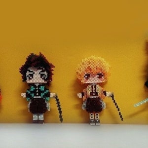 Demon Anime Characters 3D Perler Bead Patterns Digital Download - Etsy