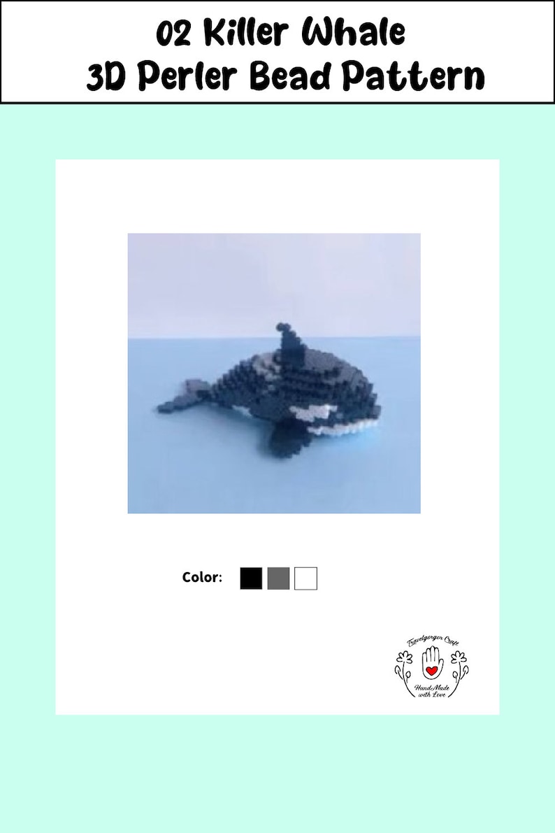 Sea Animals 3D Perler Bead Patterns Digital EASY - Etsy