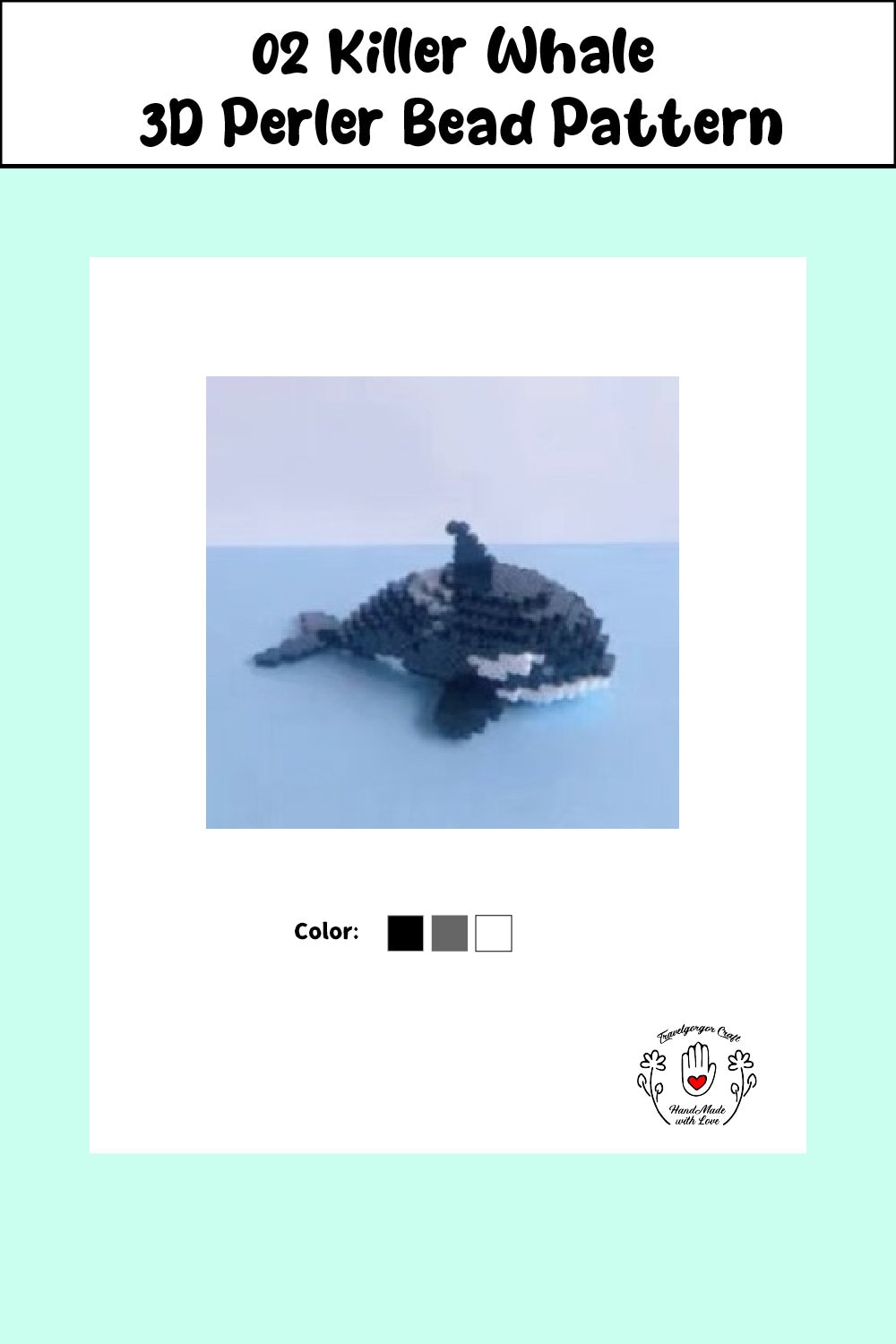 Sea Animals 3D Perler Bead Patterns Digital EASY - Etsy