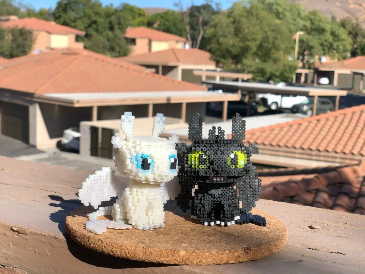 How to Train Your Dragon Set of Two Dragon 3D Perler Bead Pattern ...