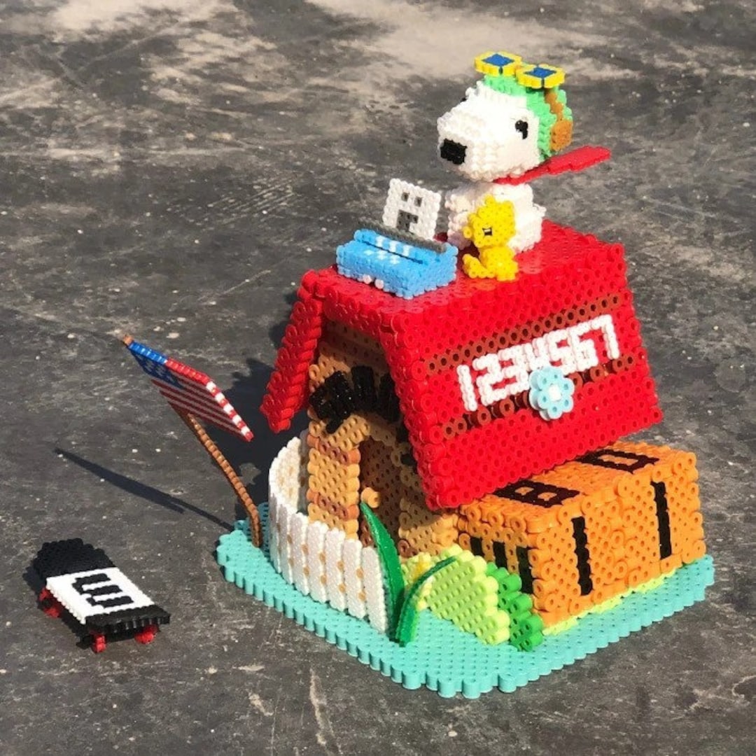 Snoopy and House Perler Bead 3D Perpetual Calendar Pattern (digital ...