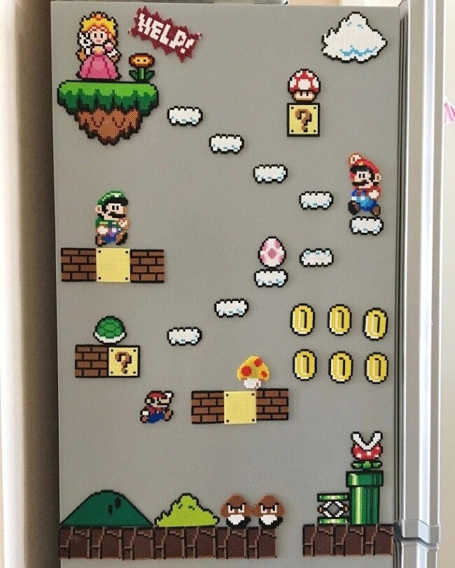 Super Mario World Perler Bead Pattern Pack Digital Instant - Etsy Portugal