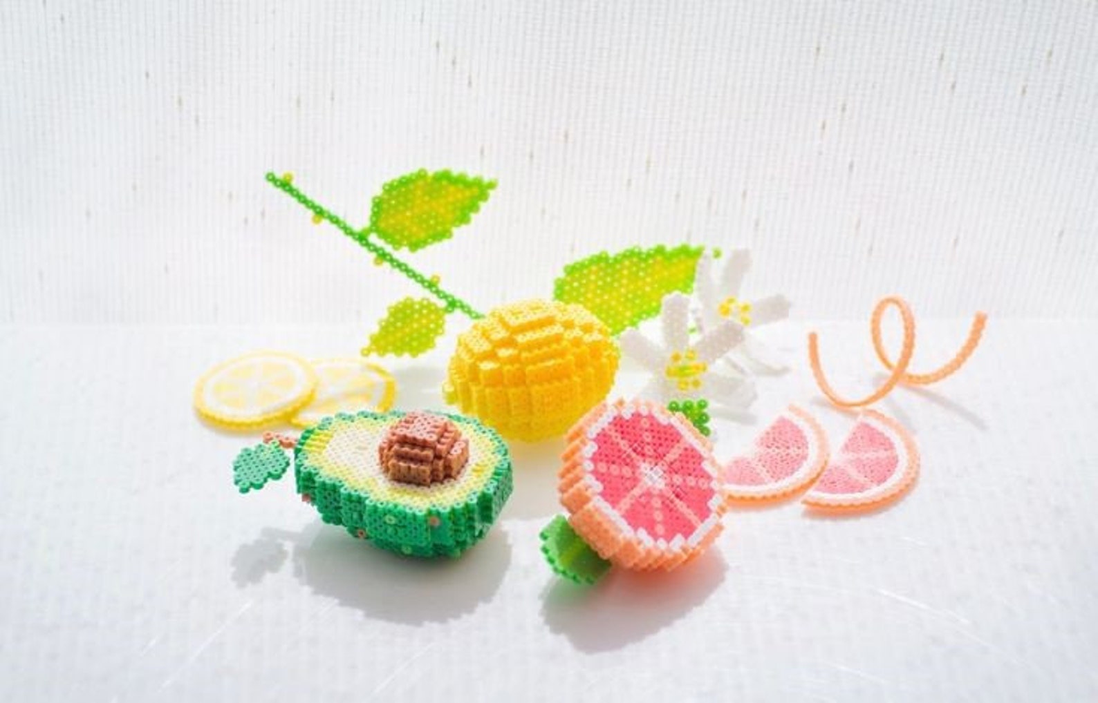 Litte Food 3D Perler Bead Pattern Total 3 Patterns Digital Instant ...