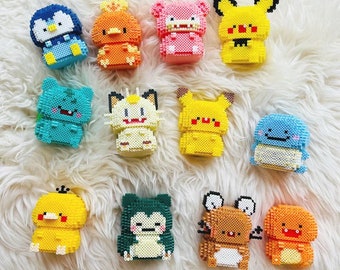 Chipmunk and Acorn 3D Perler Bead Pattern Tutorial - Etsy