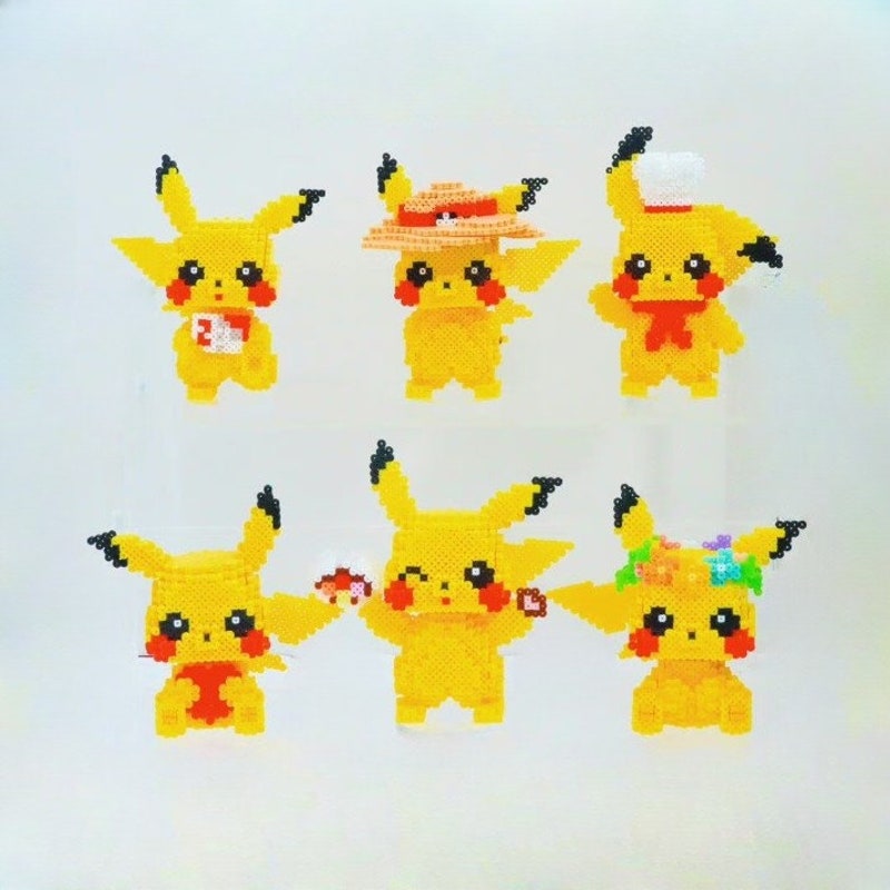 Pikachu Perler - Etsy