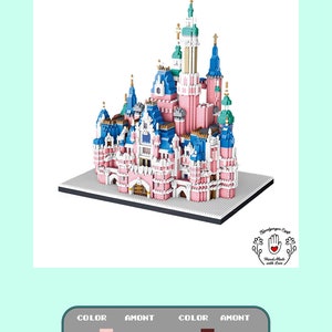 Dream Castle Building 3D Perler Bead Pattern Digital Instant Download ...