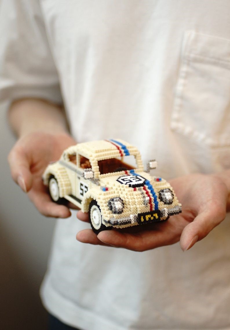 Herbie Beetle Car 3D Perler Bead Patterns Digital Instant Download ...