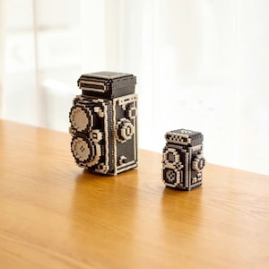 6 Vintage Cameras 3D Perler Bead Pattern Digital Instant Download EASY ...