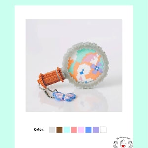 Linabell and Magnifier Keychain Set 3D Perler Bead Pattern Digital ...