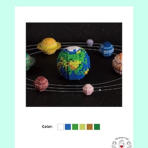 Set of Space Series 3D Perler Beads Patterns Digital Instant Download ...