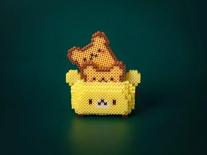 Cute Little Bear Food 3D Perler Bead Patter - Etsy