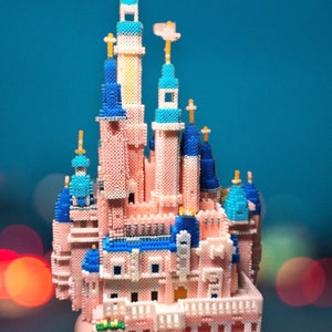 Dream Castle Building 3D Perler Bead Pattern Digital Instant Download ...
