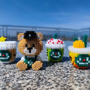 Cute Fast Food Series 3D Perler Beads Patterns Tutorial - Etsy