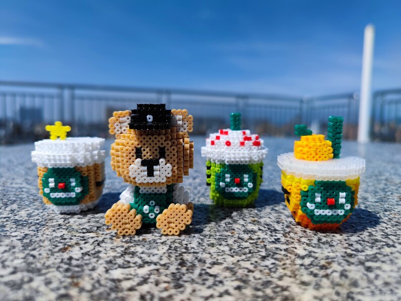 Cute Fast Food Series 3D Perler Beads Patterns Tutorial - Etsy