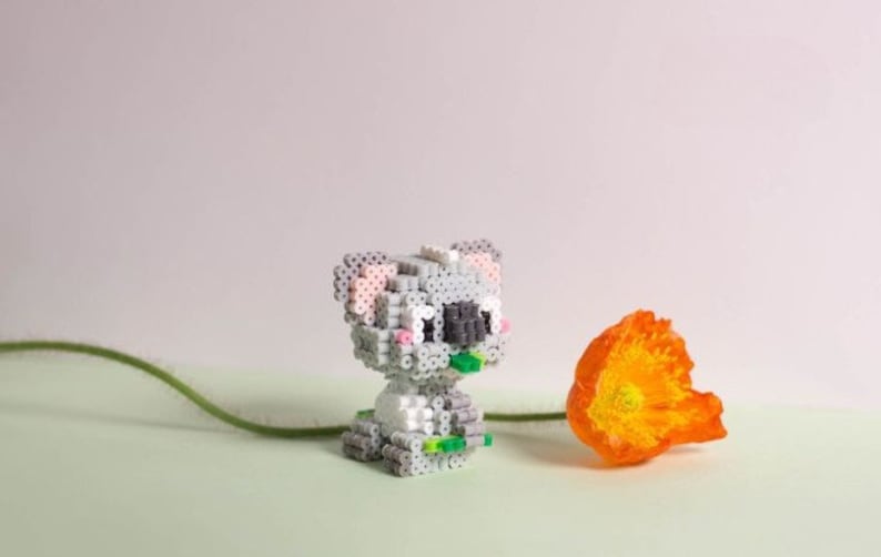 Cute Koala 3D Perler Bead Pattern Digital Instant Download - Etsy