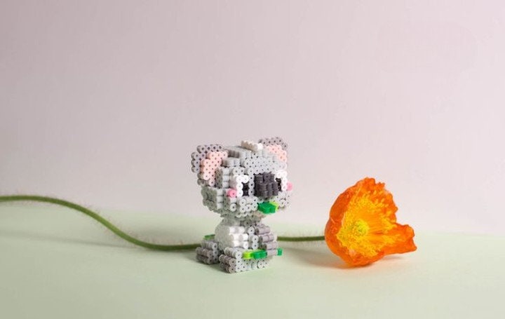 Cute Koala 3D Perler Bead Pattern Digital Instant Download - Etsy