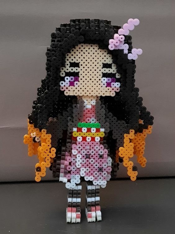 Demon Anime Characters 3D Perler Bead Patterns Digital Download - Etsy