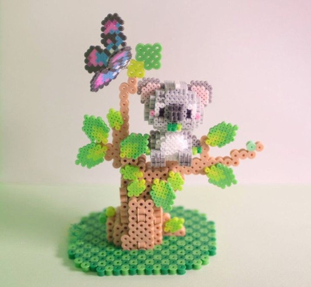 Cute Koala 3D Perler Bead Pattern Digital Instant Download - Etsy