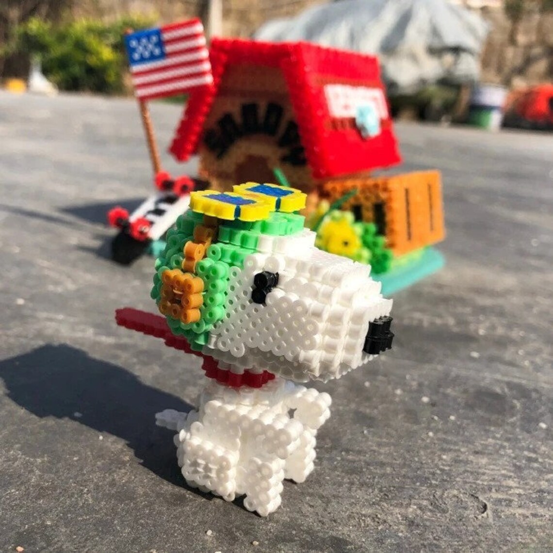 Snoopy and House Perler Bead 3D Perpetual Calendar Pattern (digital ...