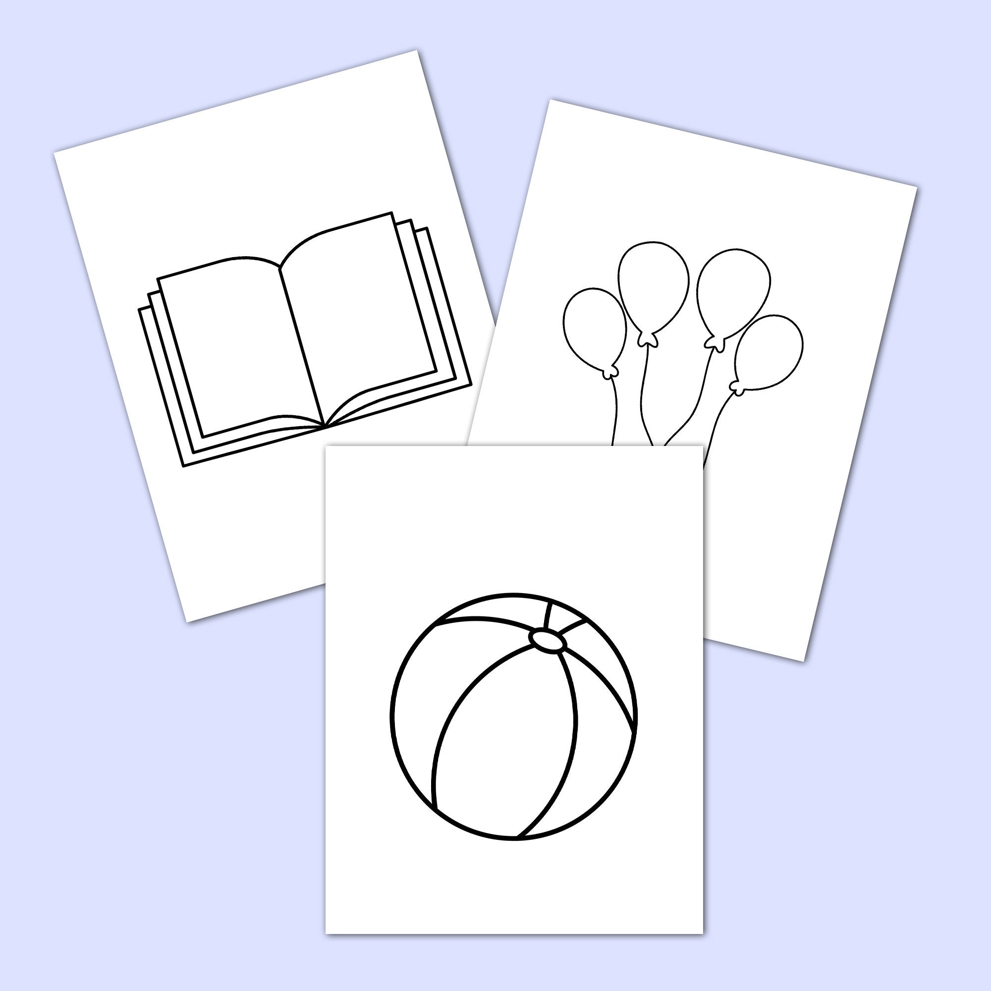 Easy Coloring | Printable Coloring | Fun Coloring Sheets | Simple ...