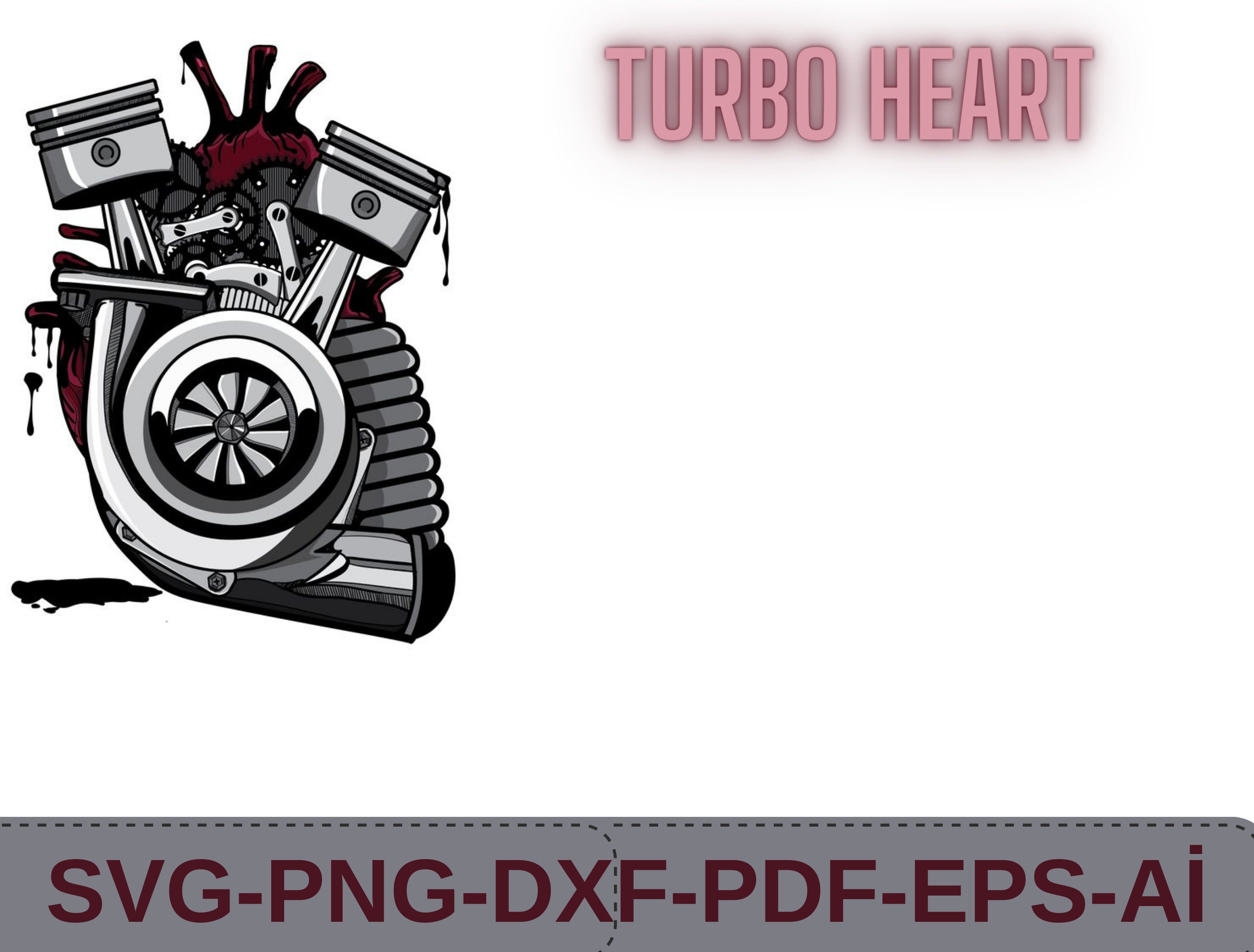 Urbo Heart SVG Turbo SVG Turbo Power Svg Turbo Charger - Etsy New Zealand