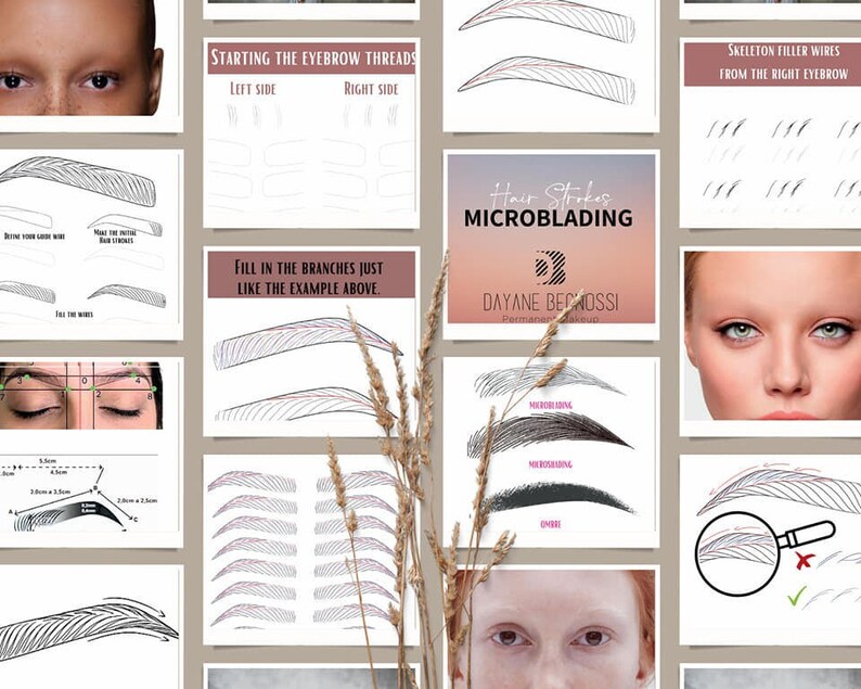 Microblading Hair Strokes Trainning - Etsy