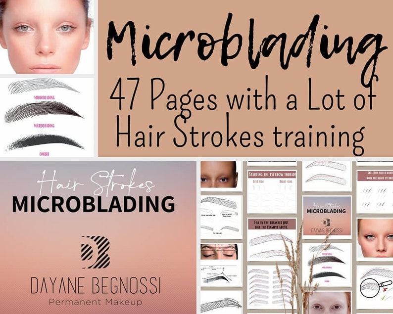 Microblading Hair Strokes Trainning - Etsy