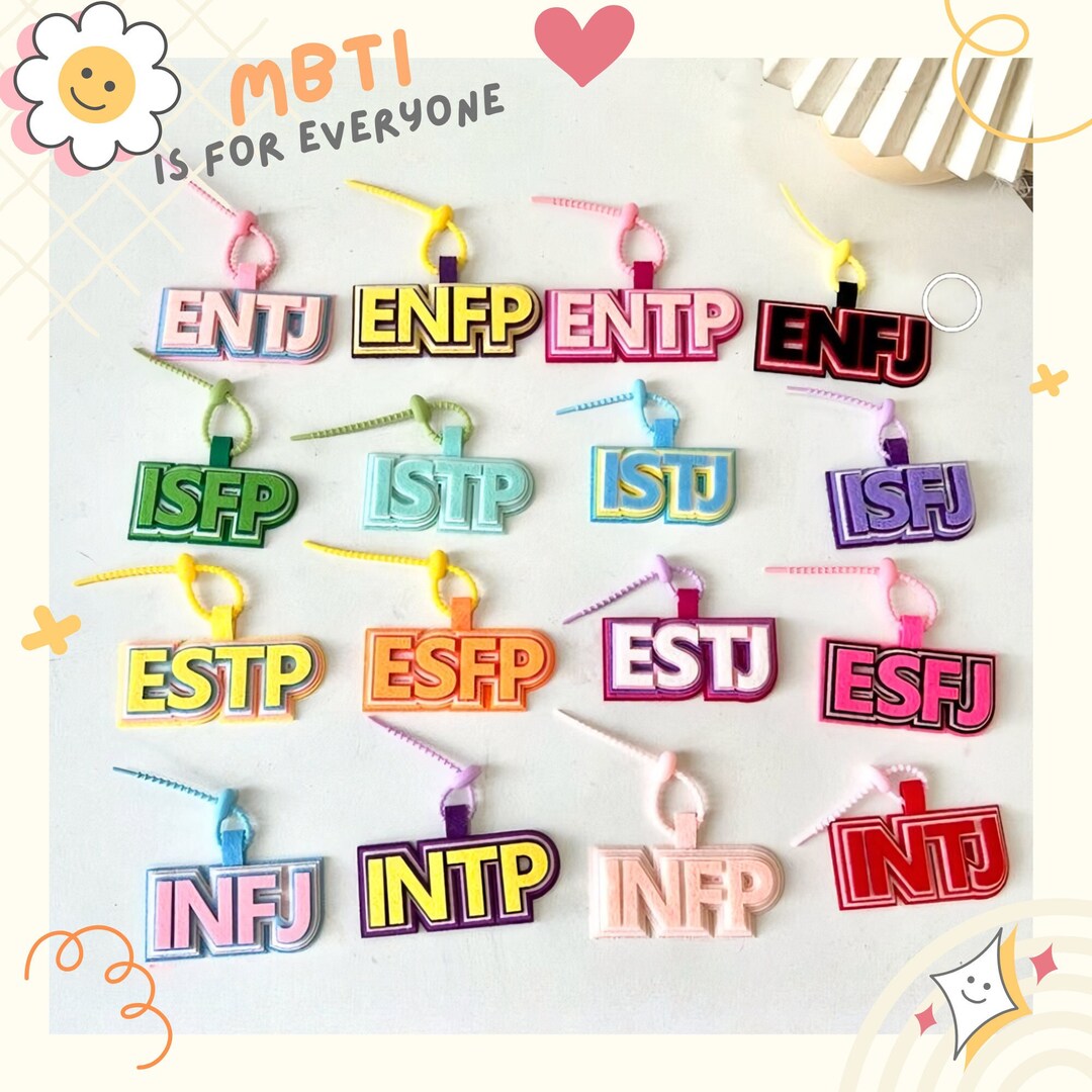Handmade Mbti Felt Keychains MBTI Gifts Mbti 16 - Etsy UK