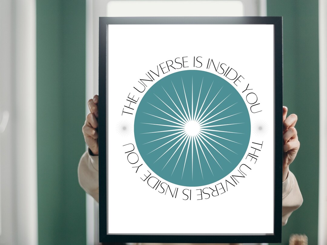 The Universe is Inside You, Digital Print, Downloadable Print, Wall Art ...