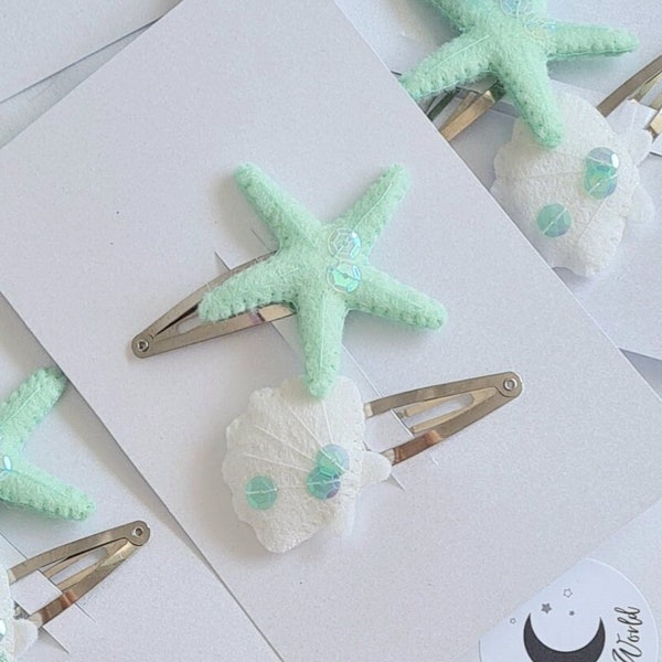 Starfish Hair Clip - Etsy