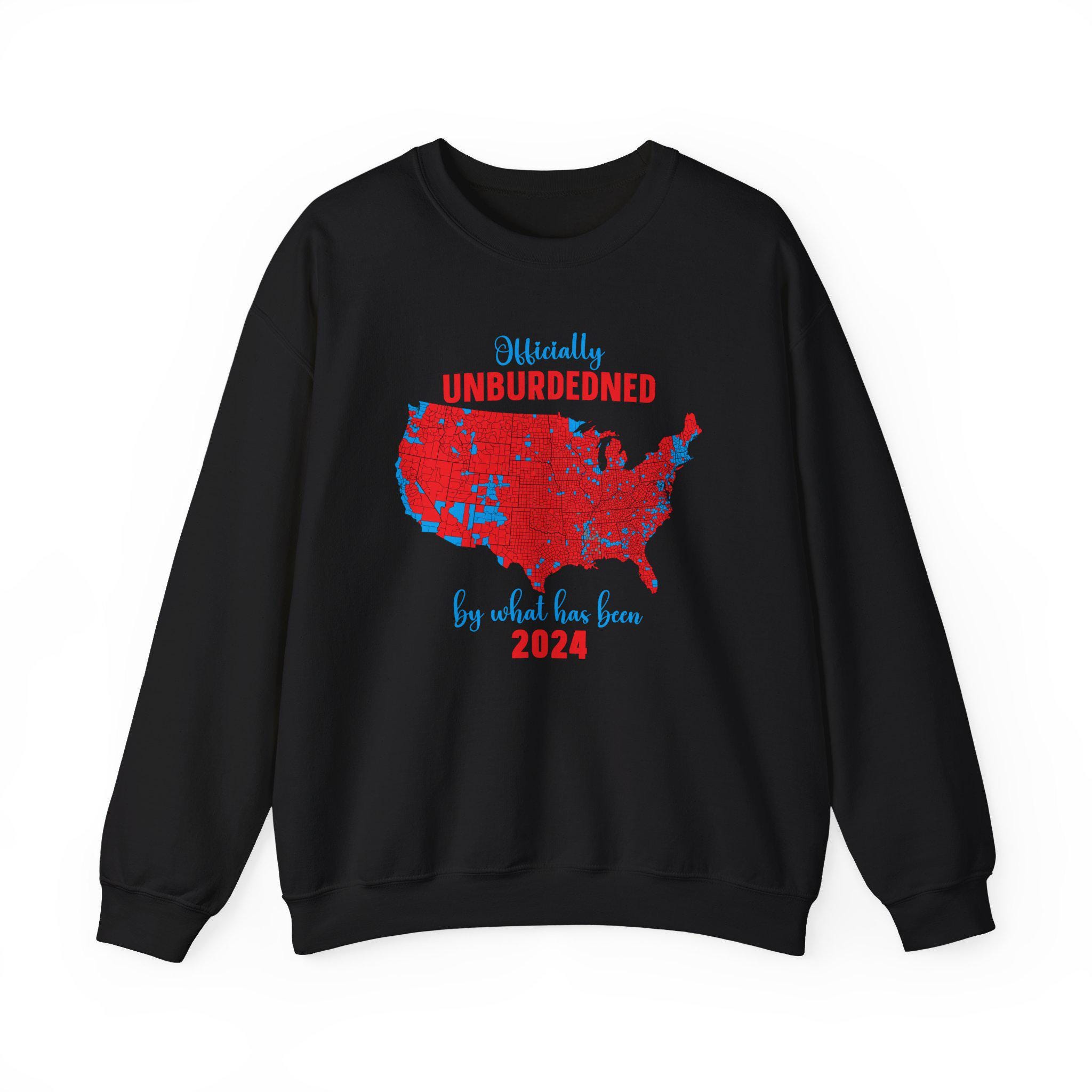 Donald Trump 2024 Election Results Map Sweatshirt, USA Electoral Map ...