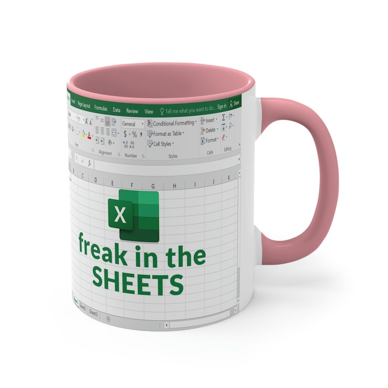 Freak in the Sheets Mug Freak in the Sheets Excel Mug - Etsy