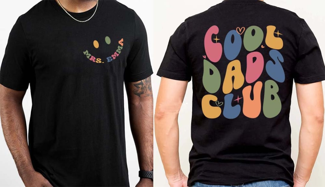 Personalized Cool Dads Club Shirt, Custom Dads Gift, New Daddy Shirt ...