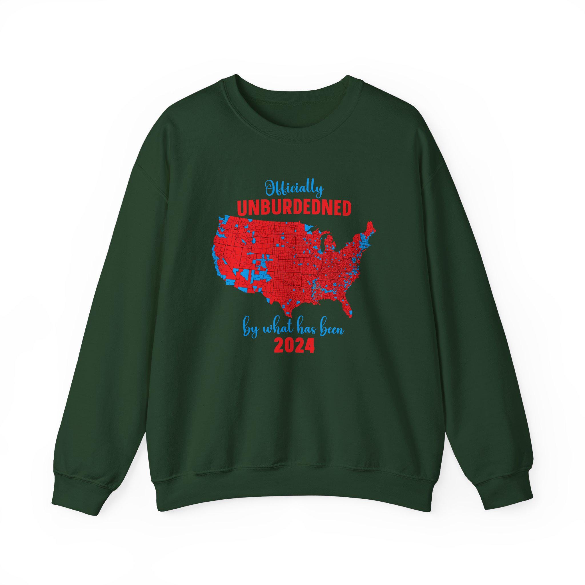 Donald Trump 2024 Election Results Map Sweatshirt, USA Electoral Map ...