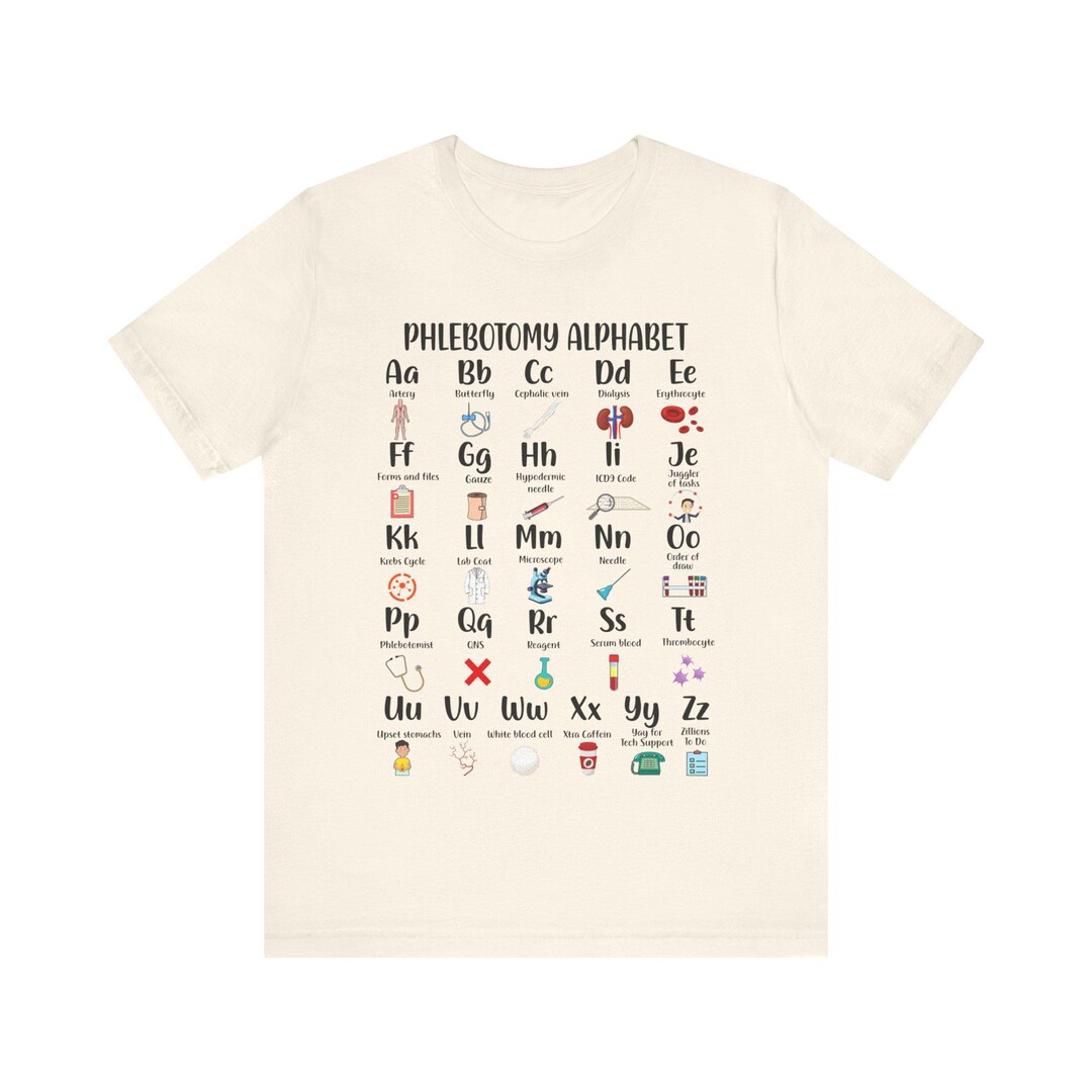 Phlebotomist Nurse Shirt, Phlebotomist Alphabet Shirt, Phleb Abcs Shirt ...