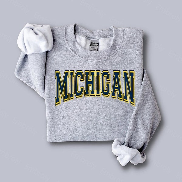 Michigan Sweatshirt - Etsy