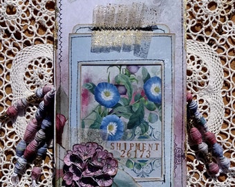 Handmade Mini Flip Flop Floral Spring Junk Journal - Etsy