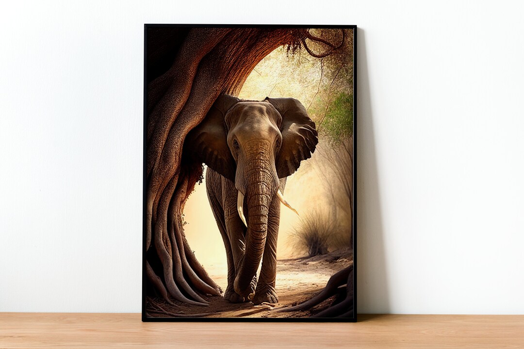 Elephant Poster Print - Etsy