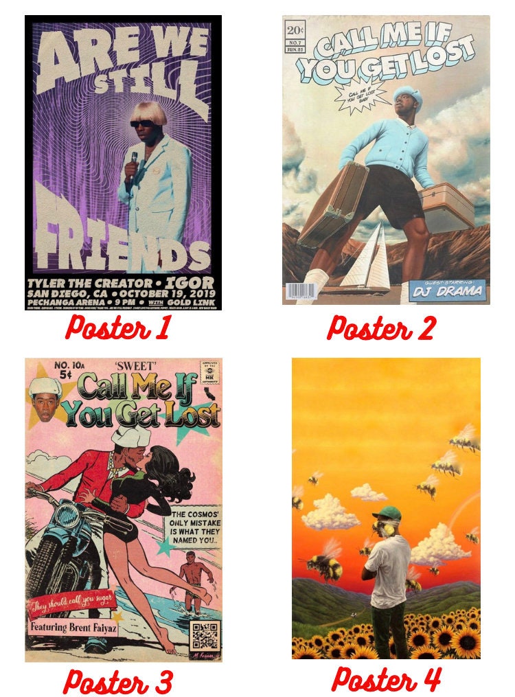 Tyler the Creator Poster, Aesthetic Music Poster, Vintage Poster, Album ...