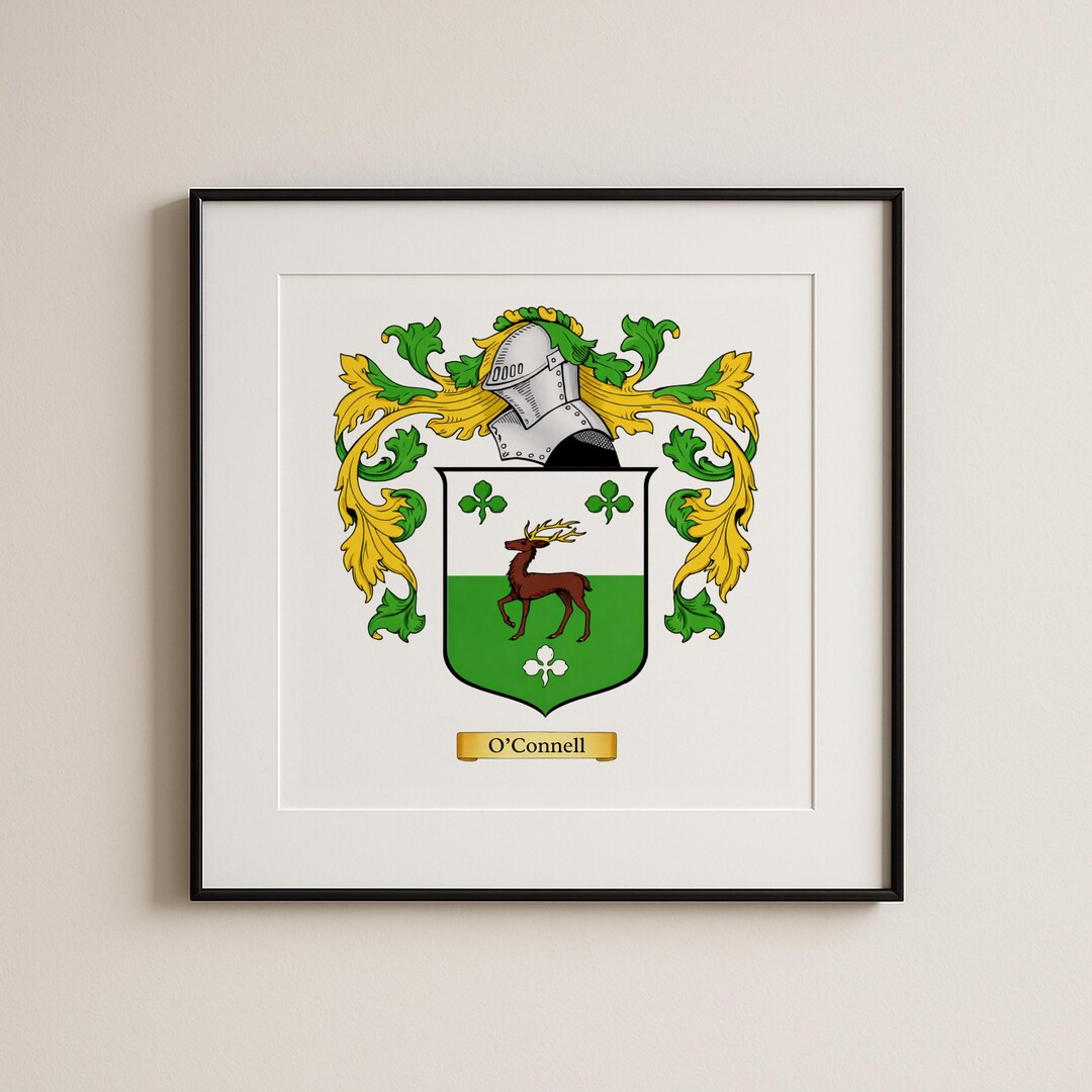 O'connell Surname Coat of Arms, O'connell Family Crest, O'connell ...