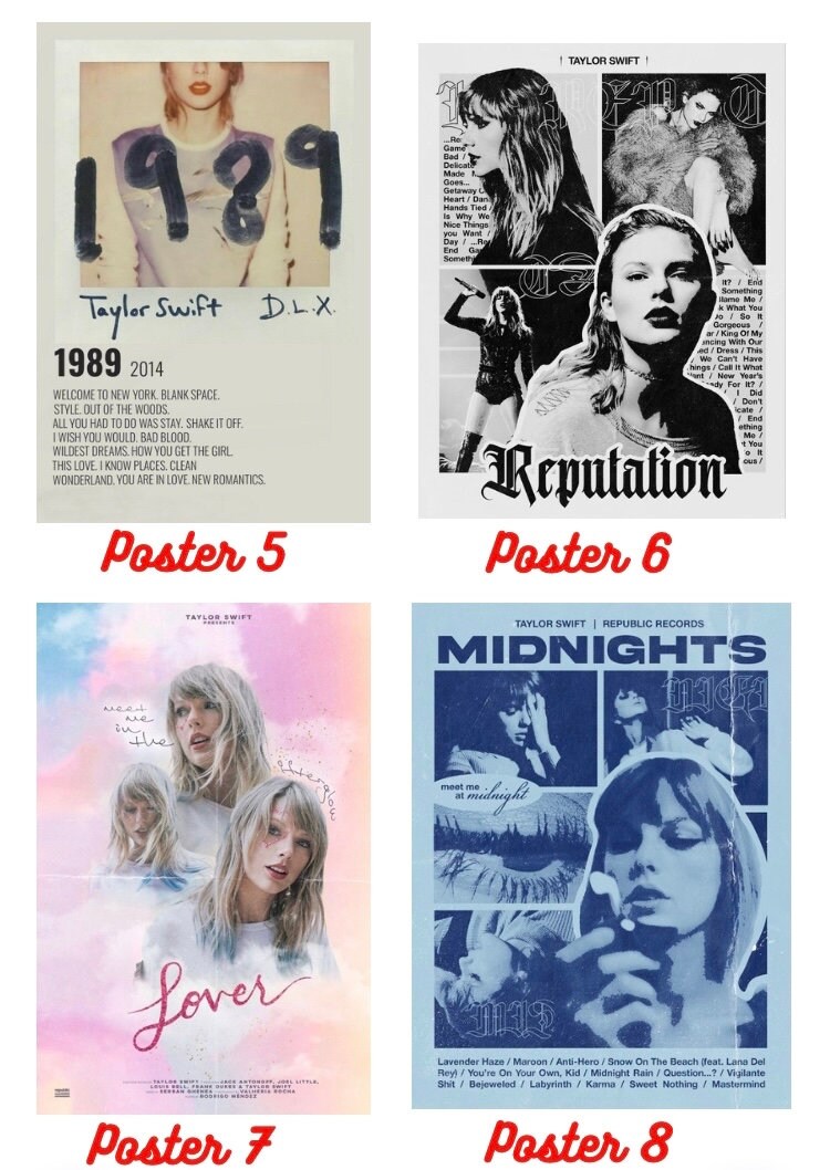 Taylor Poster, Taylor The Eras Tour Poster, Aesthetic Music Poster sold ...